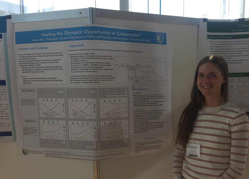 Grace Thompson '19 attends the International Systems Dynamics ...